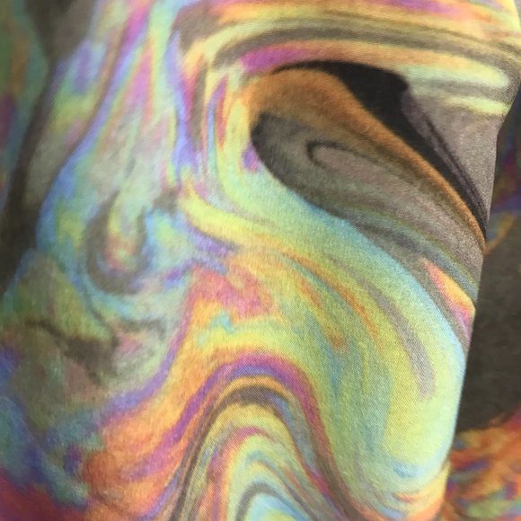 Reflex | Jackets & Coats | Reflex Bomber Jacket Zip Oil Spill Marbled ...